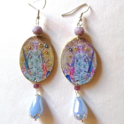 Tarots Collection - The Queen Of Spades Earrings on Luulla