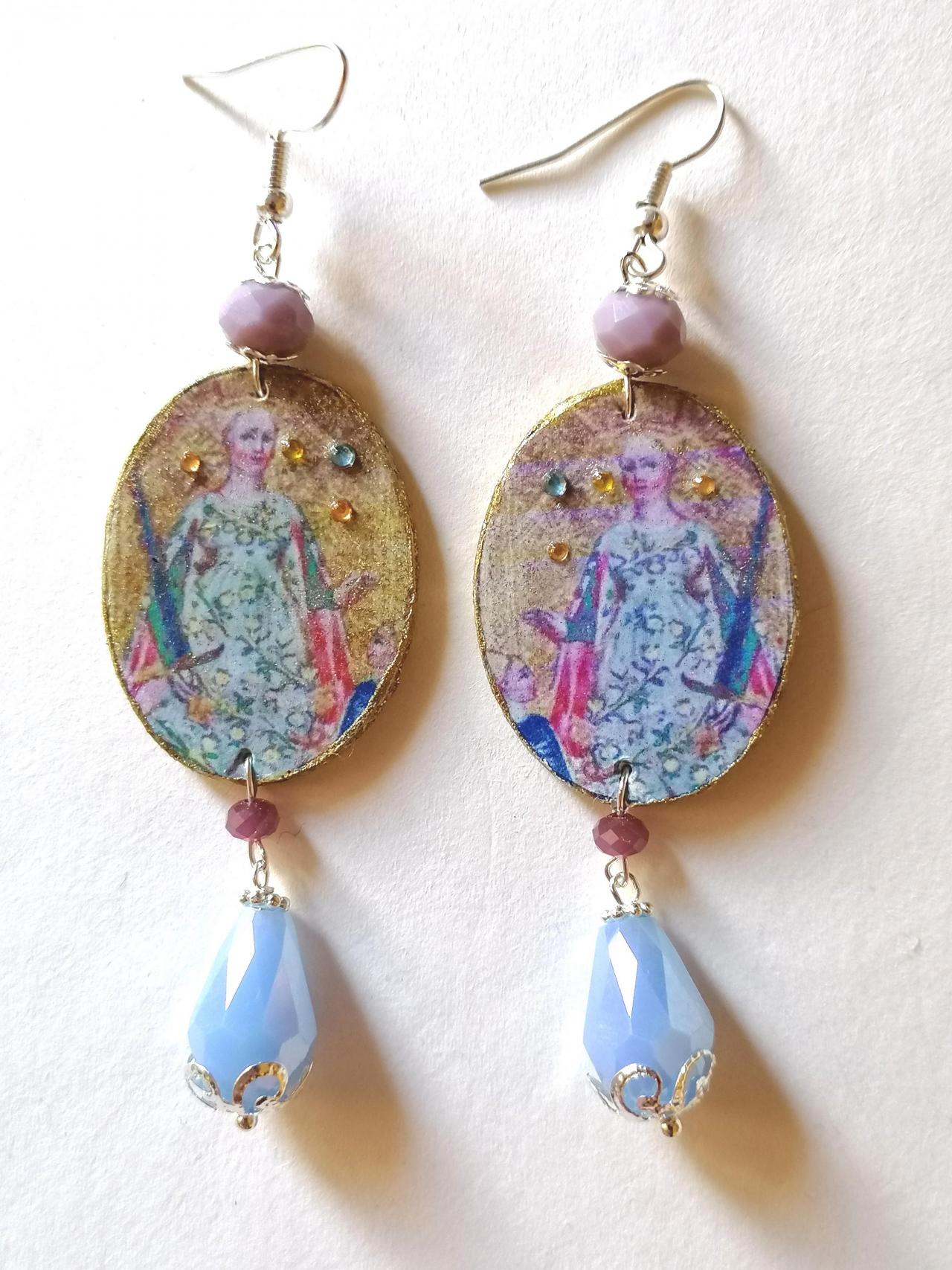 Tarots Collection - The Queen Of Spades Earrings on Luulla