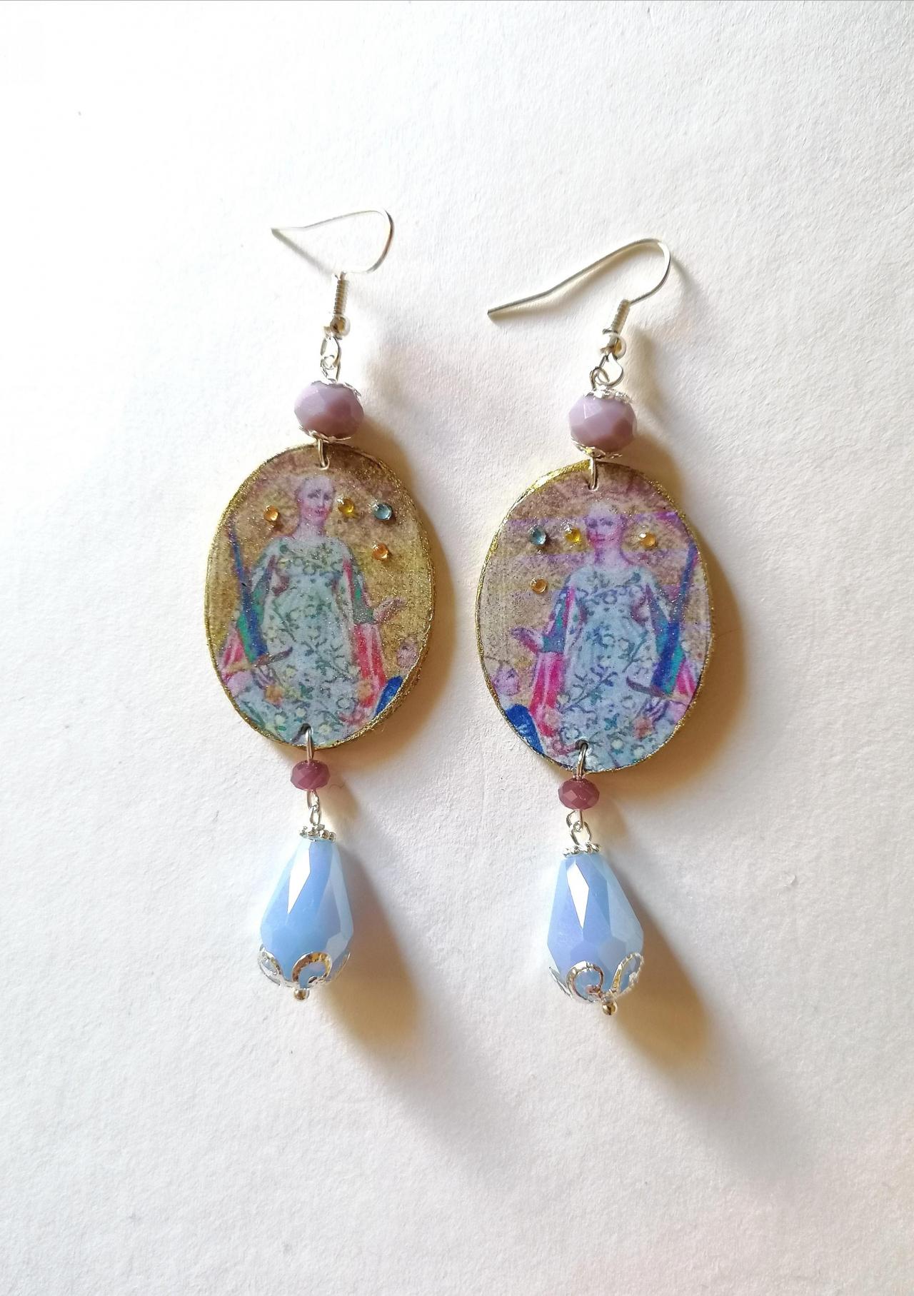 Tarots Collection - The Queen Of Spades Earrings on Luulla