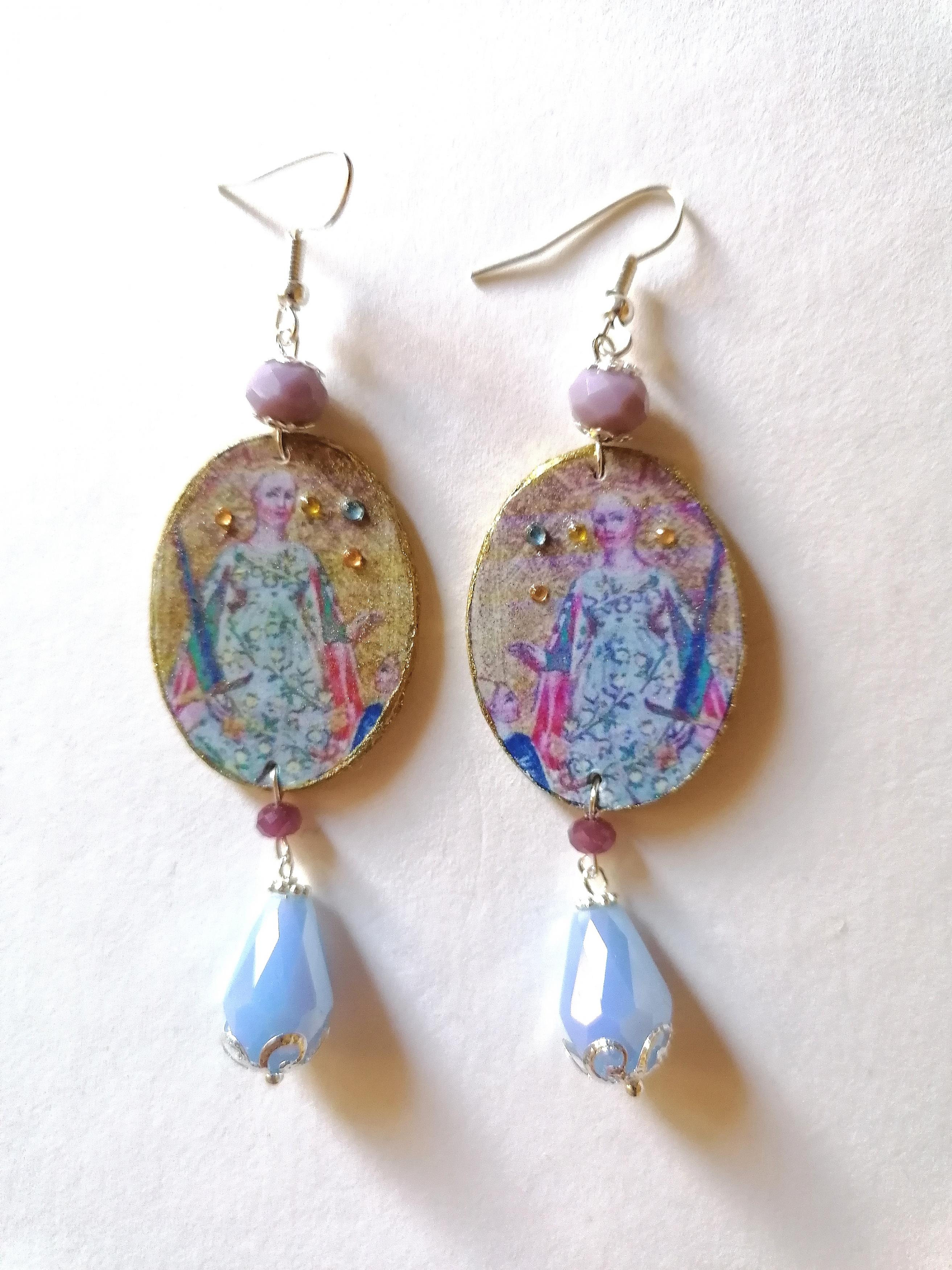 Tarots Collection - The Queen Of Spades Earrings on Luulla